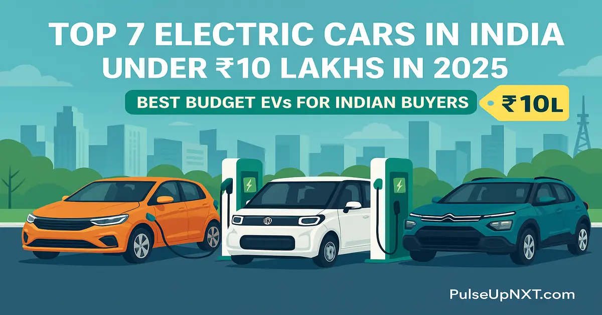 Top 7 EV Cars In India Under 10 Lakhs In 2025 | Budget EVs